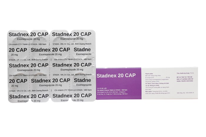 Thuốc tác dụng trên đường tiêu hóa Stadnex 20 CAP hộp 28 viên | Medigo