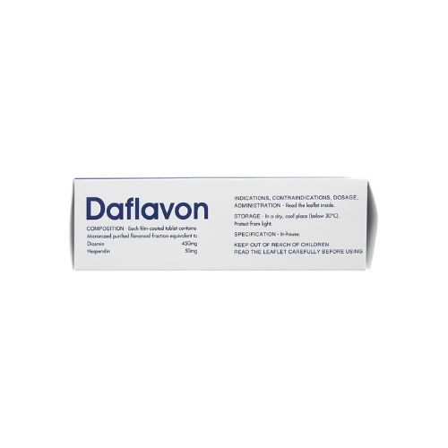 Thuốc trị trĩ, suy giãn tĩnh mạch Daflavon hộp 60 viên