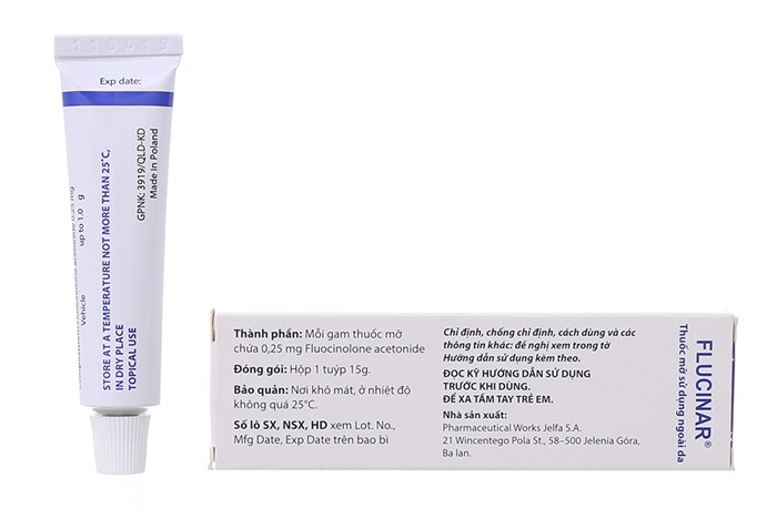 Thuốc mỡ trị viêm da Flucinar hộp 1 tuýp 15g | Medigo