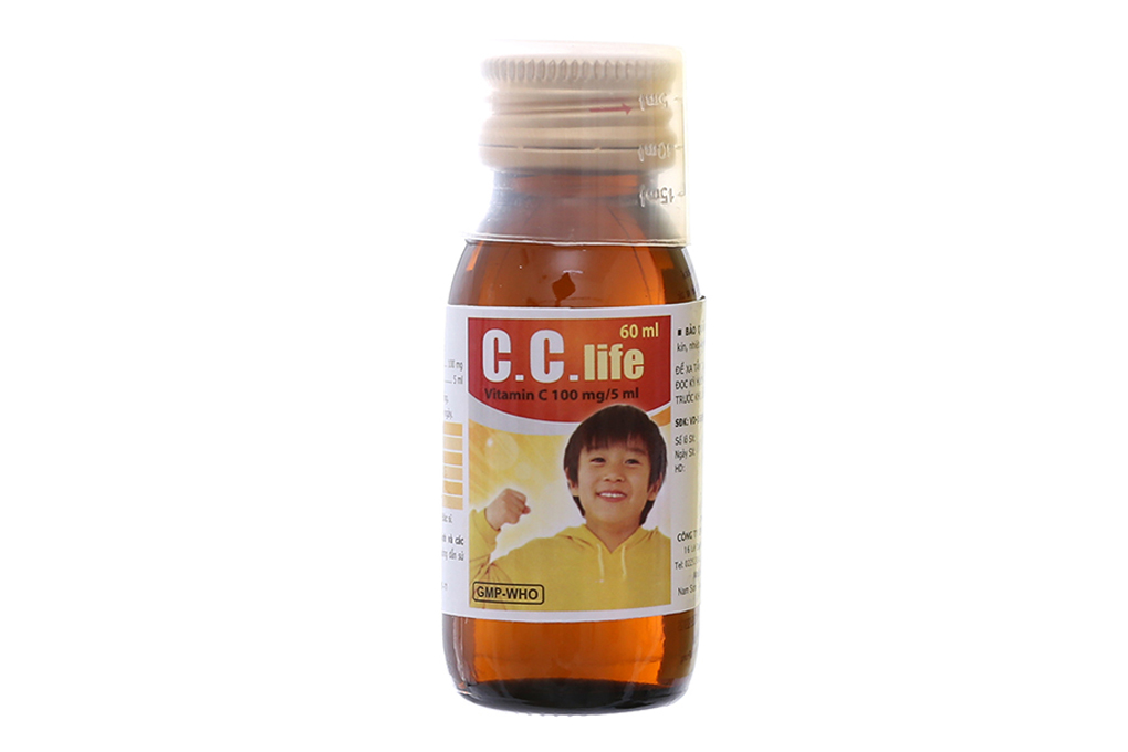Siro bổ sung vitamin C cho bé C.C.Life hộp 1 chai 60ml