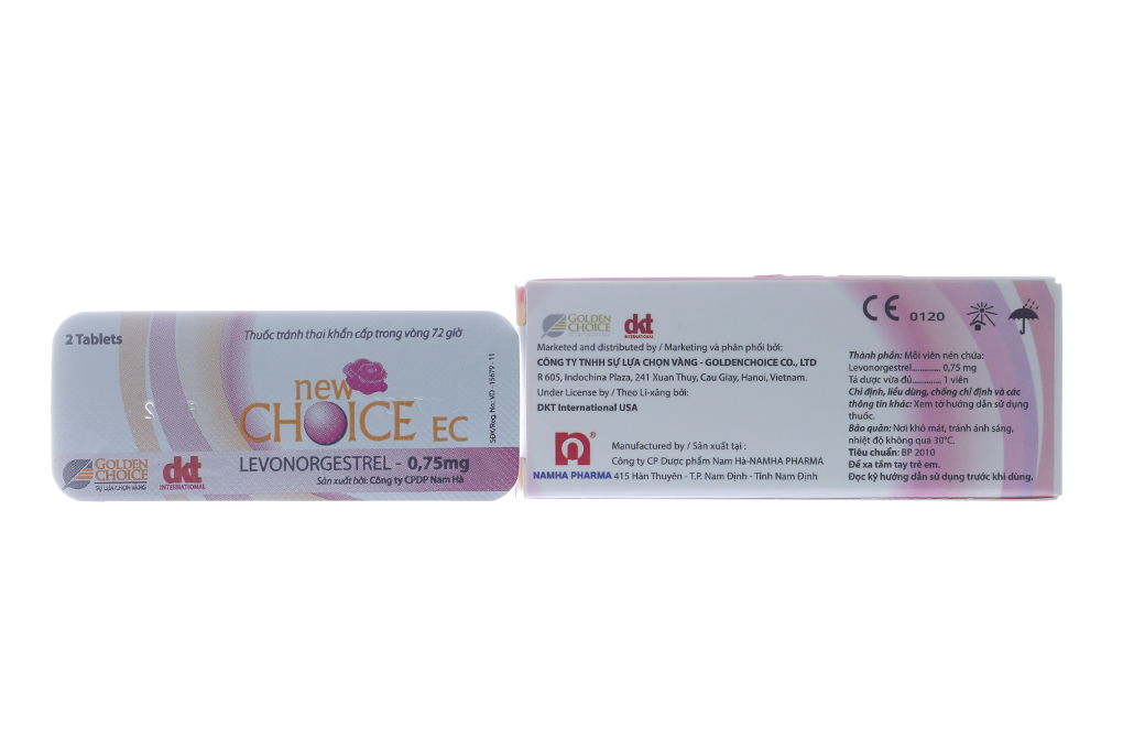 Thuốc tránh thai khẩn cấp New Choice EC hộp 2 viên | Medigo