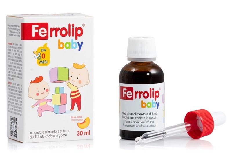 Sắt hữu cơ nhỏ giọt Ferrolip Baby hộp 1 lọ 30ml | Medigo