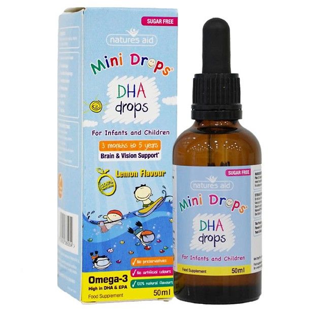 Dung dịch uống bổ sung DHA cho bé Mini Drops DHA Drops lọ 50ml | Medigo