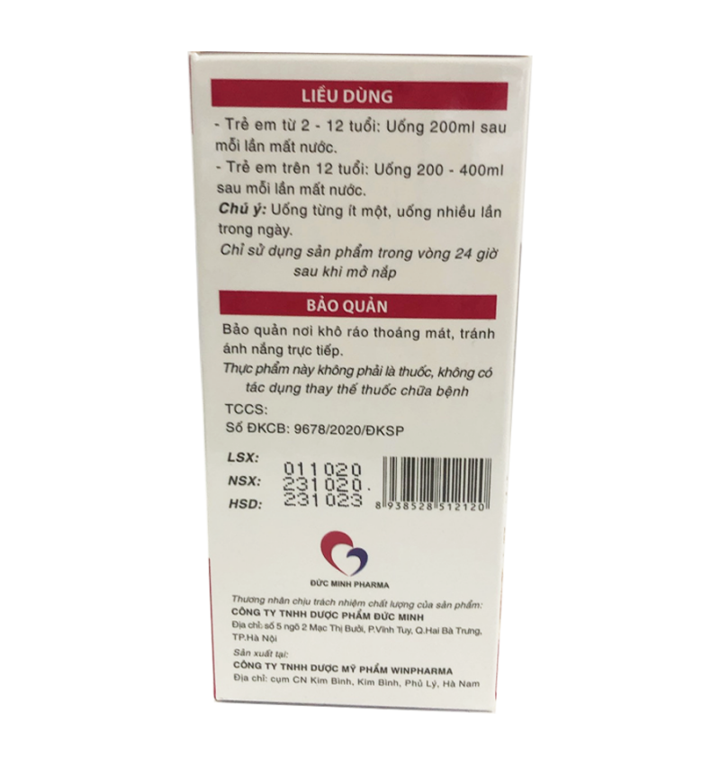 Hỗ trợ bù nước và điện giải Dresol (hương táo) hộp 1 chai 250ml | Medigo