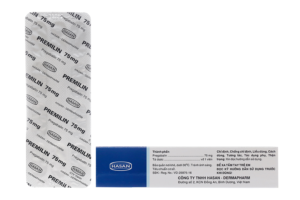 Thuốc trị đau dây thần kinh PREMILIN 75mg hộp 30 viên | Medigo