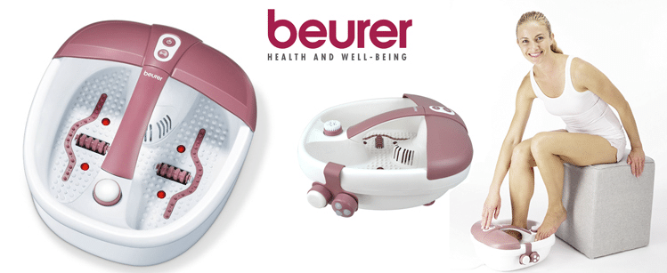 Bồn ngâm chân, giữ ấm nước, massage, 4 đèn hồng ngoại Beurer FB35