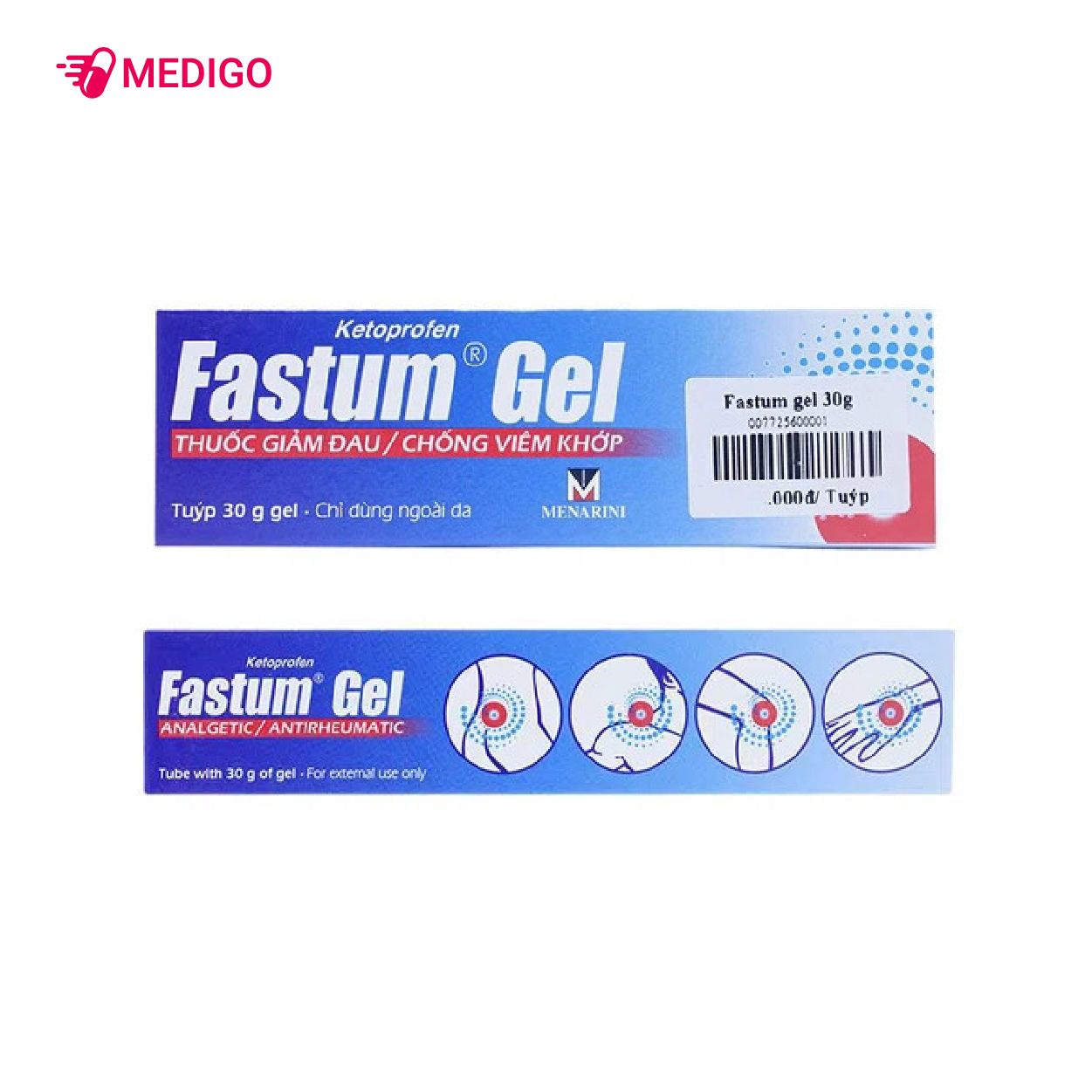 Gel bôi giảm đau, chống viêm khớp Fastum Gel tuýp 30g