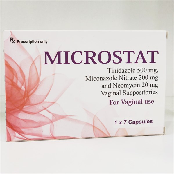 Viên đặt âm đạo MICROSTAT hộp 7 viên | Medigo