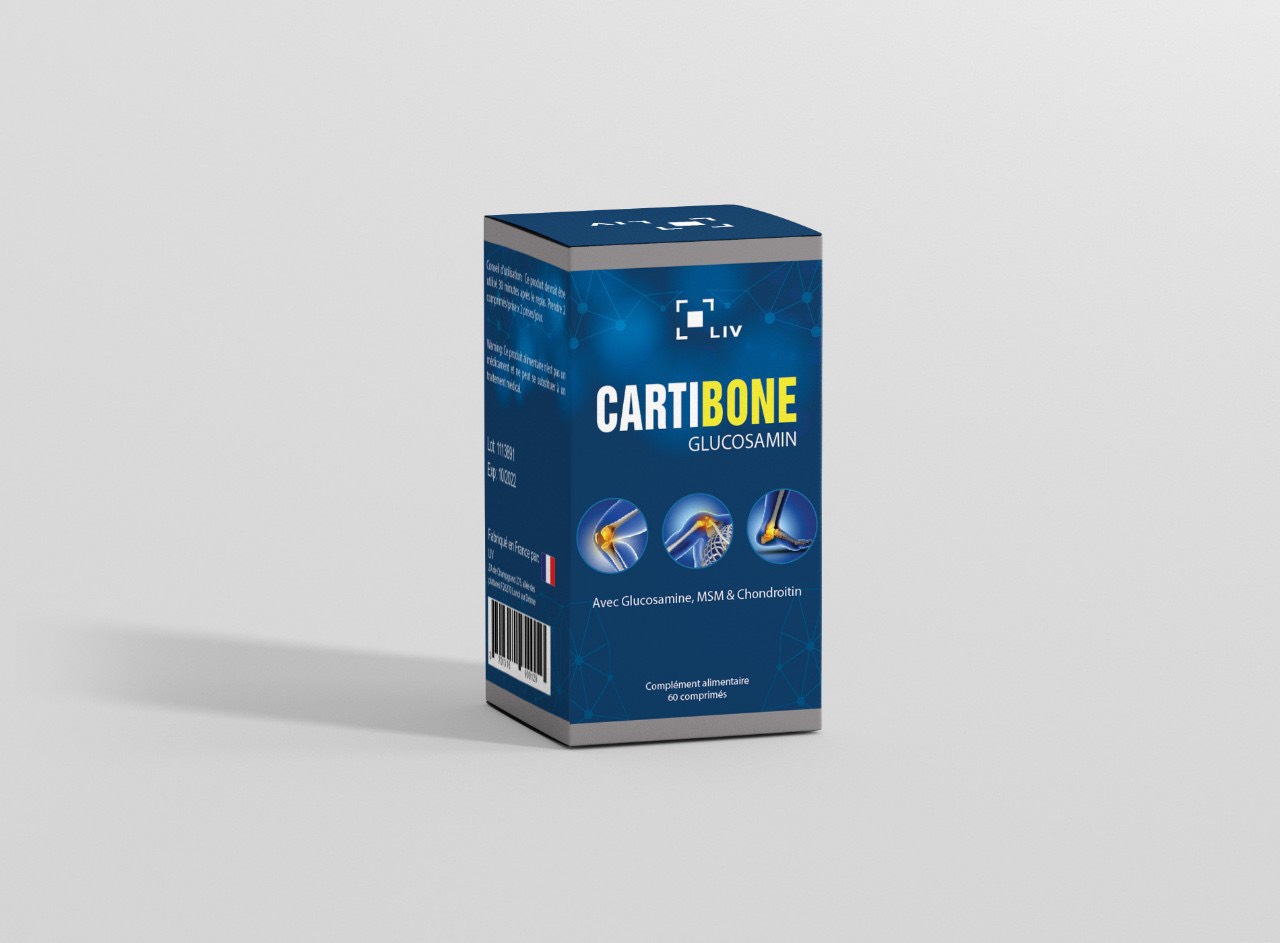Viên uống hỗ trợ xương khớp CARTIBONE GLUCOSAMIN hộp 1 lọ 60 viên nén