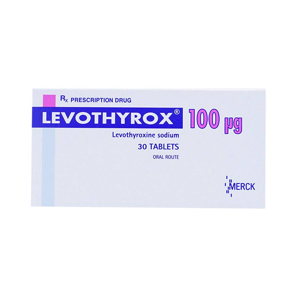 Thuốc trị bệnh lý tuyến giáp Levothyrox 100μg hộp 30 viên | Medigo