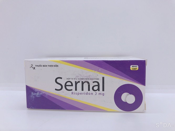 Thuốc hướng tâm thần Sernal (Risperidon 2mg) hộp 100 viên | Medigo