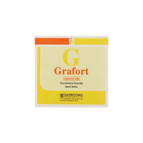 Thuốc trị tiêu chảy Grafort 3g hộp 20 gói x 20ml