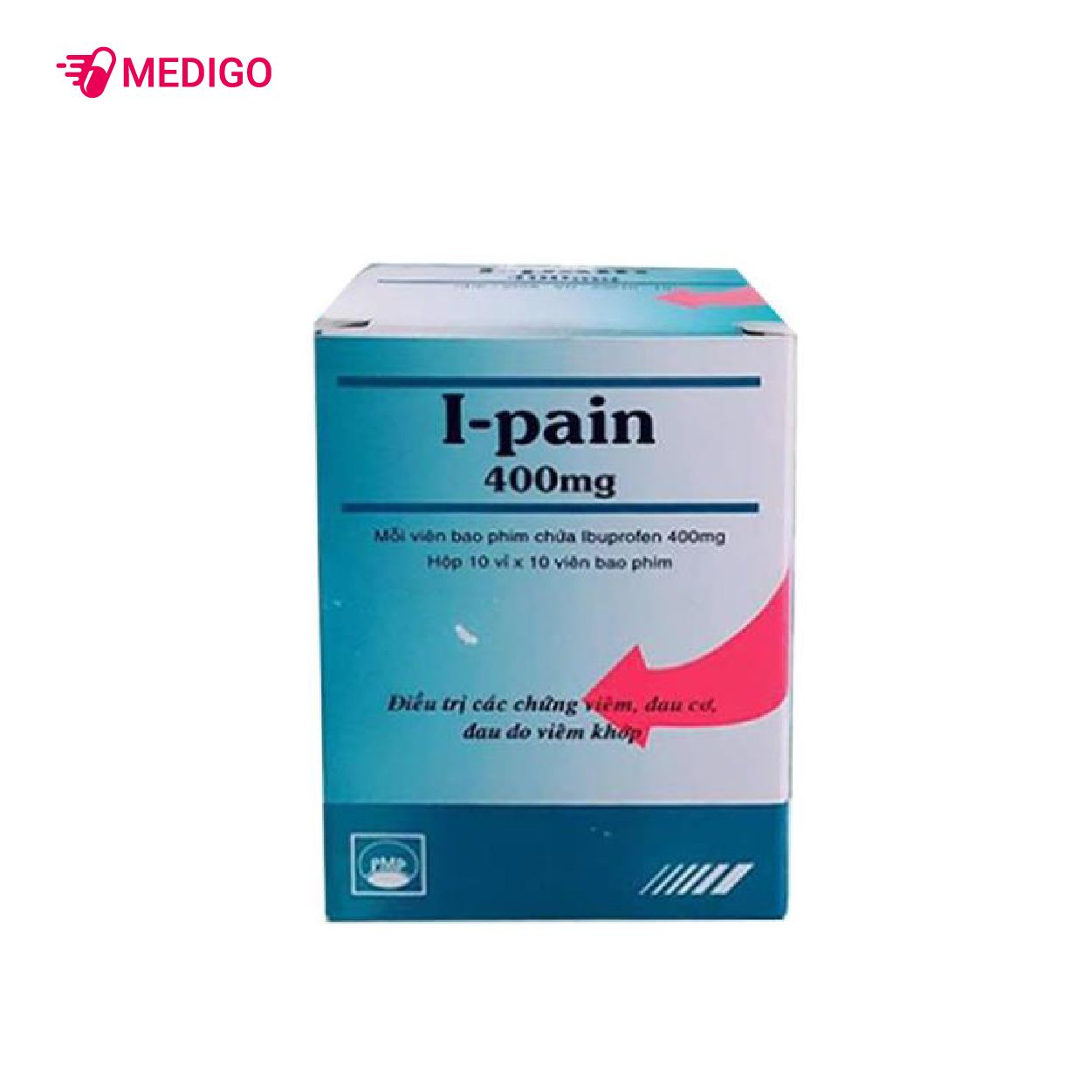 Thuốc giảm đau, kháng viêm I-Pain 400mg hộp 10 vỉ x 10 viên | Medigo