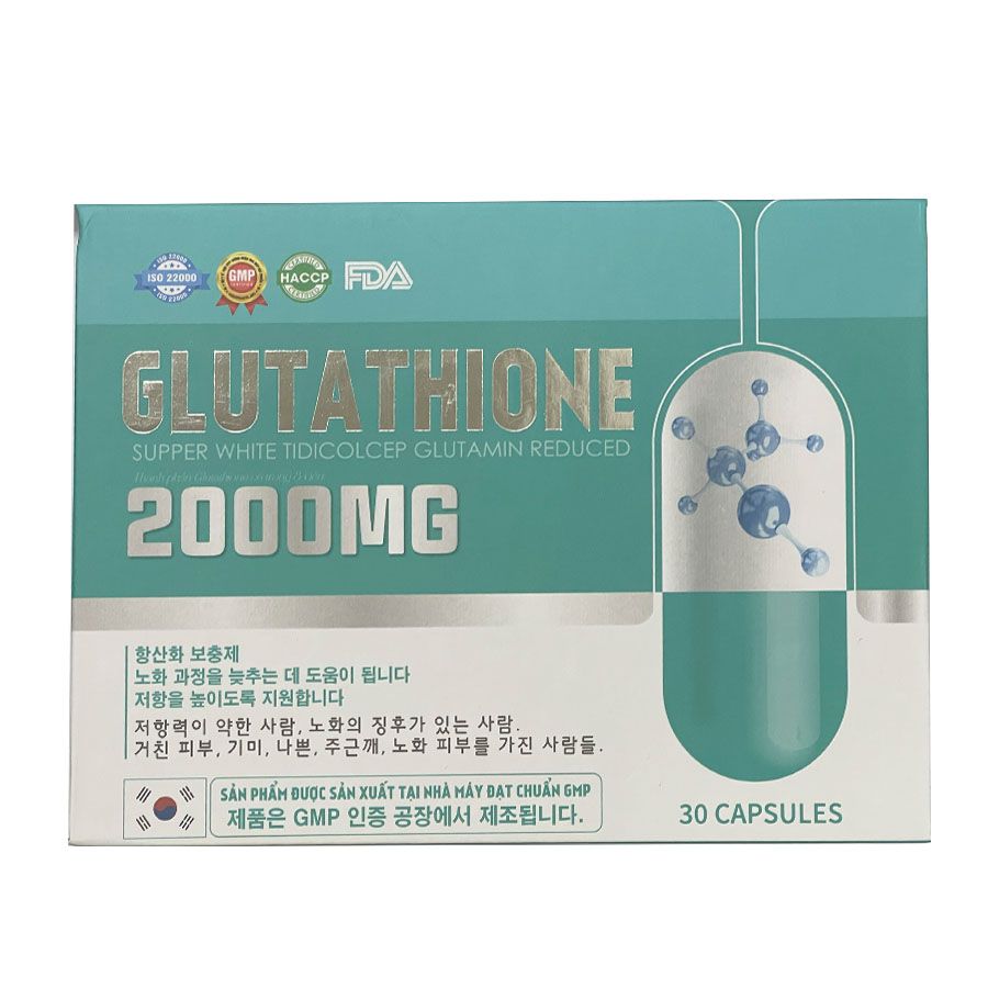 Viên uống đẹp da Glutathione 2000mg (Đại Phú Tiến) hộp 1 lọ 30 viên ...