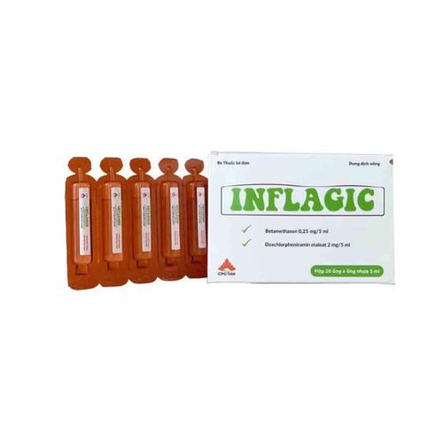 Thuốc chống viêm, chống dị ứng Inflagic hộp 20 ống x 5ml | Medigo