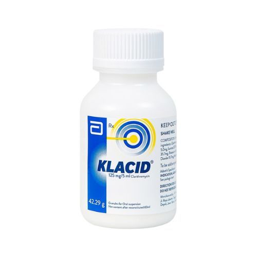 Thuốc kháng sinh Klacid 125mg/5ml hộp 1 lọ 60ml