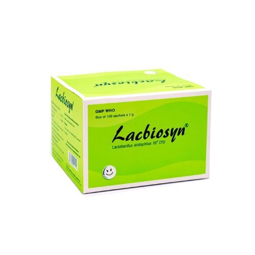 Thuốc bột bổ sung men vi sinh Lacbiosyn hộp 100 gói x 1g