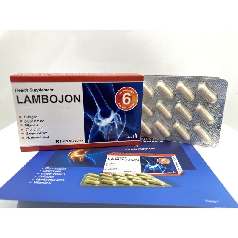 Viên uống bảo vệ sức khỏe xương khớp LAMBOJON hộp 1 lọ 30 viên