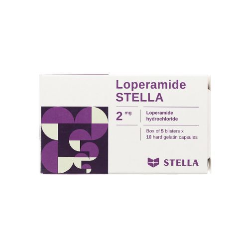 Thuốc trị tiêu chảy Loperamide STELLA 2mg hộp 50 viên