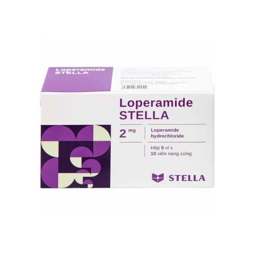 Thuốc trị tiêu chảy Loperamide STELLA 2mg hộp 50 viên