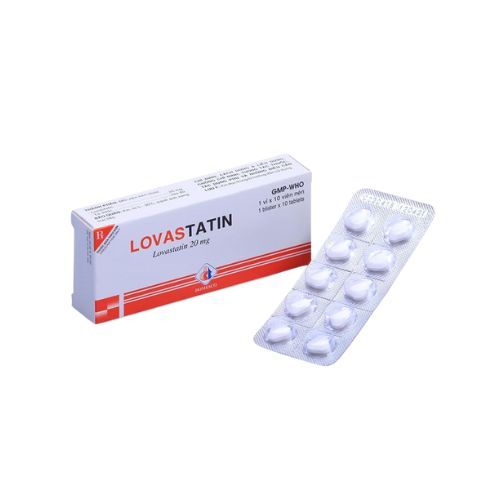Thuốc điều trị mỡ máu Lovastatin 20mg hộp 10 viên