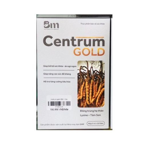 Viên uống bồi bổ sức khỏe Centrum GOLD (Dược Bạch Mai) hộp 5 vỉ x 10 viên