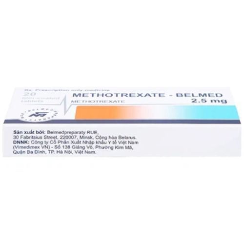 Thuốc ức chế miễn dịch Methotrexate-Belmed 2.5mg hộp 2 vỉ x 10 viên
