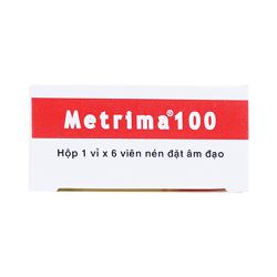 Thuốc đặt âm đạo Metrima 100 hộp 6 viên | Medigo