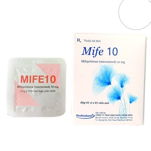 Thuốc ngừa thai khẩn cấp Mife 10 hộp 1 vỉ x 1 viên