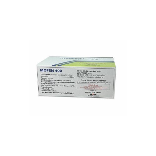 Thuốc giảm đau, kháng viêm Mofen 400 hộp 100 viên | Medigo