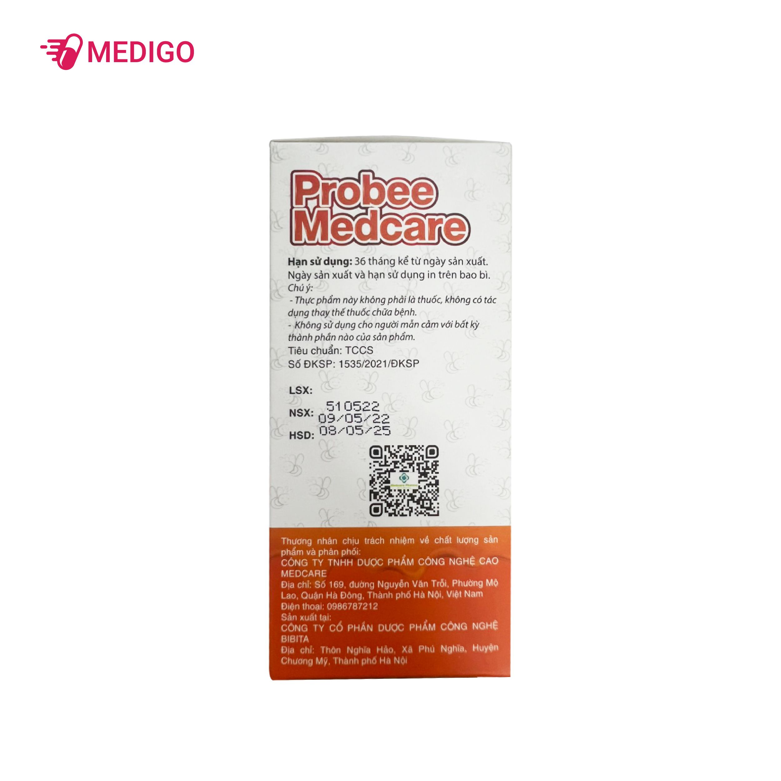 Giúp bổ phế, hỗ trợ hạn chế ho nhiều Probee Medcare hộp 1 lọ 120ml | Medigo