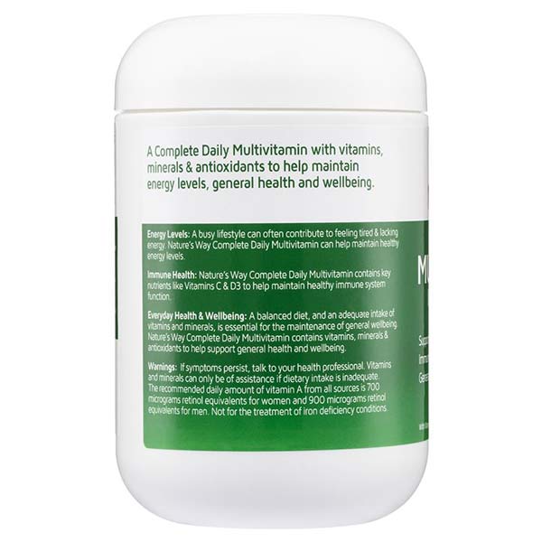 Viên uống bổ sung vitamin tổng hợp Nature's Way Complete Daily ...