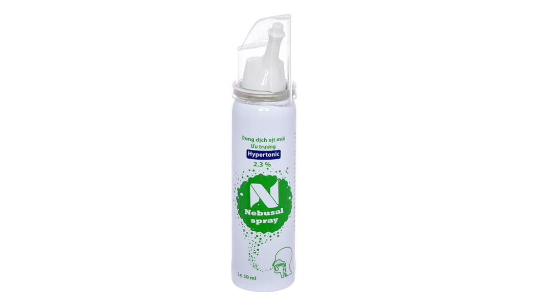 Dung dịch xịt mũi ưu trương Nebusal spray 2.3% hộp 1 lọ 50ml