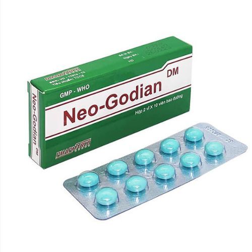 Thuốc giảm ho, long đờm Neo-Godian hộp 20 viên