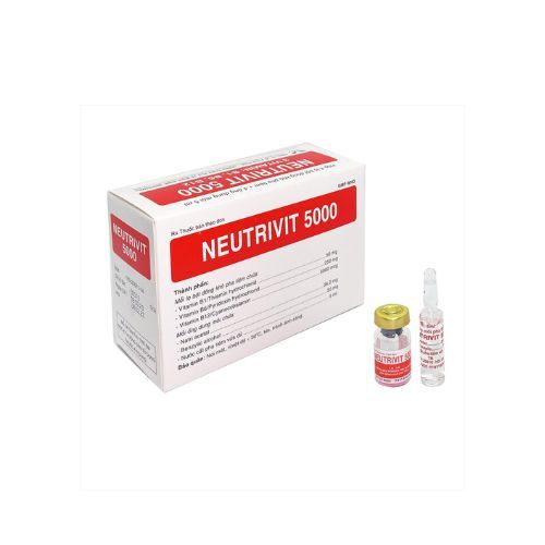 Thuốc tiêm bổ sung Vitamin B Neutrivit 5000 hộp 4 lọ + 4 ống nước cất ...
