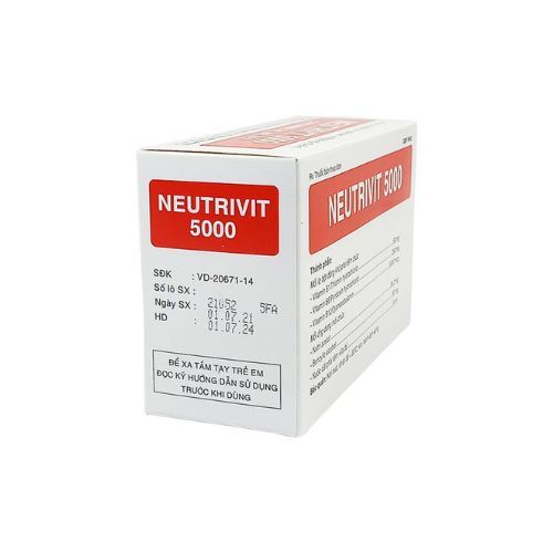 Thuốc tiêm bổ sung Vitamin B Neutrivit 5000 hộp 4 lọ + 4 ống nước cất ...