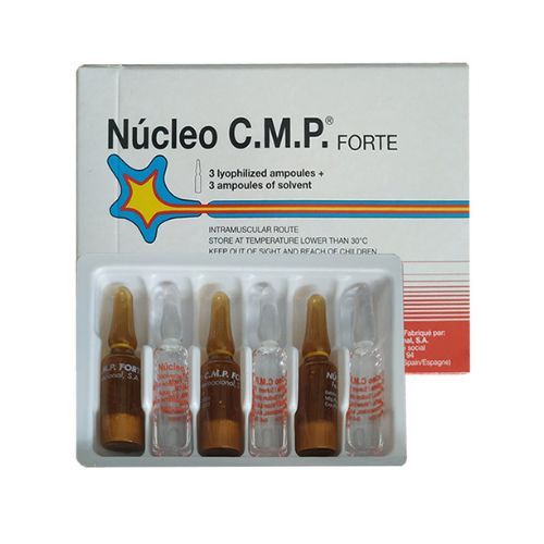 Thuốc tiêm Nucleo C.M.P Forte hộp 3 ống bột và 3 ống dung môi