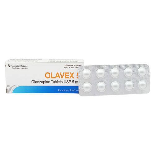 Thuốc điều trị tâm thần OLAVEX 5 hộp 3 vỉ x 10 viên