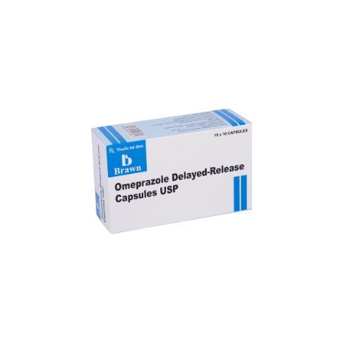 Thuốc trị đau dạ dày Omeprazole delayed - release Capsules USP Brawn ...