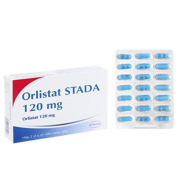 Thuốc kiểm soát cân nặng Orlistat STADA 120mg hộp 42 viên | Medigo