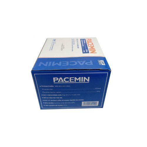 Thuốc giảm đau, hạ sốt Pacemin hộp 500 viên