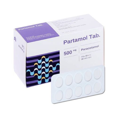 Thuốc giảm đau, hạ sốt Partamol Tab Stella hộp 10 vỉ x 10 viên nén