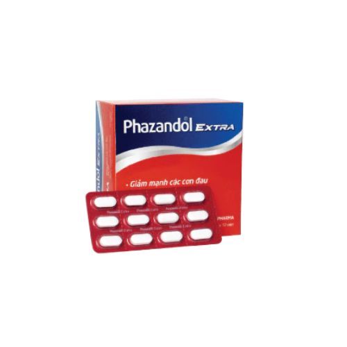 Thuốc giảm đau, hạ sốt Phazandol Extra hộp 180 viên