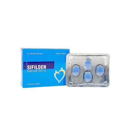 Thuốc điều trị rối loạn cương dương Sifilden 100mg hộp 1 vỉ x 4 viên