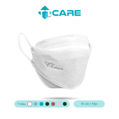 Khẩu trang y tế 4D TT MASK (trắng) hộp 10 cái | Medigo