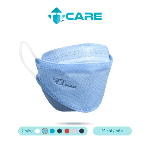 Khẩu trang y tế 4D TT MASK (xanh) hộp 10 cái | Medigo