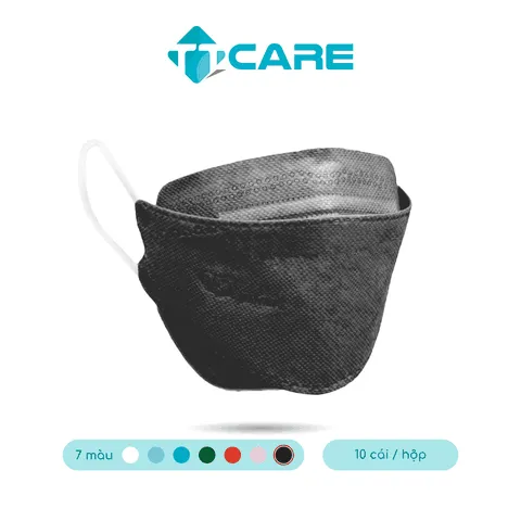 Khẩu trang y tế 4D TT MASK (đen) hộp 10 cái | Medigo