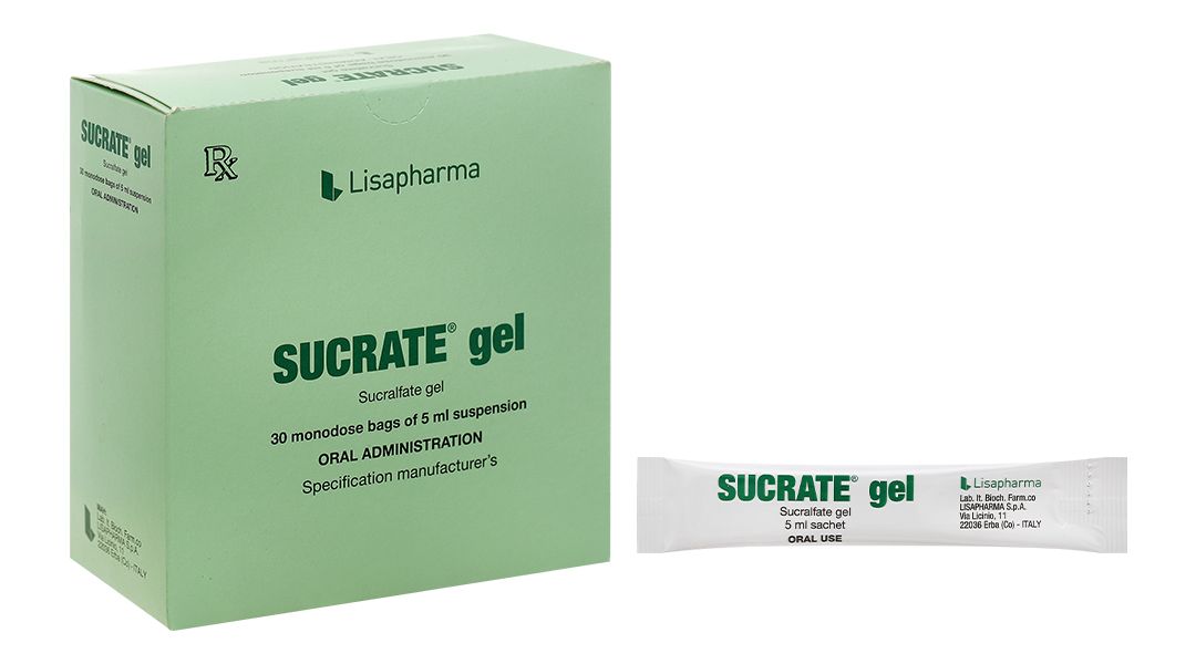 Thuốc trị viêm loét dạ dày - tá tràng Sucrate Gel hộp 30 gói x 5ml
