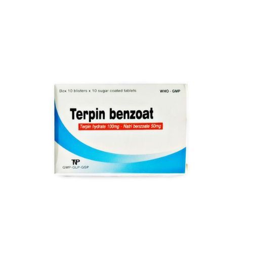 Thuốc trị ho, long đờm Terpin benzoat (DP Thành Nam) hộp 10 vỉ x 10 ...