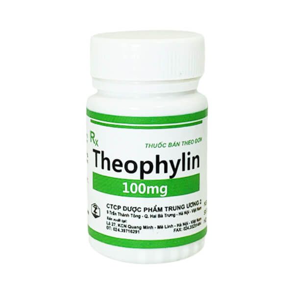 Thuốc hen suyễn Theophylin 100mg TW2 lọ 200 viên | Medigo
